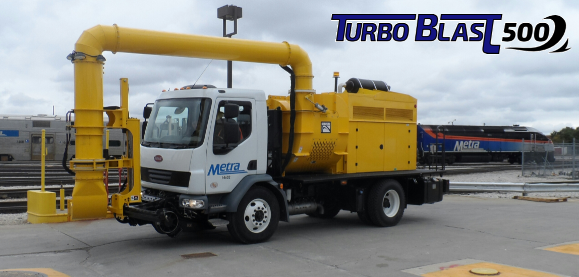 Cold Air Blower - Rail Unit - Chicago Metra Rail Yard - Wausau Equipment